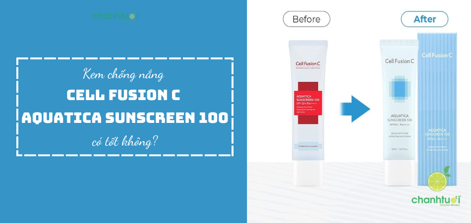 Review kem chống nắng Cell Fusion C Aquatica Sunscreen 100