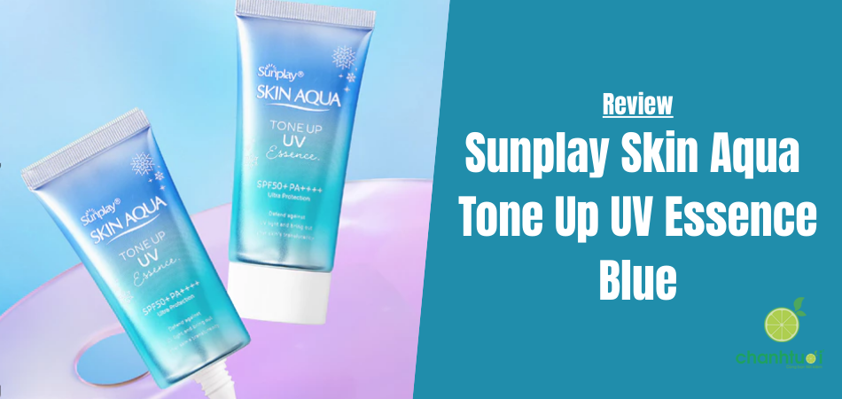 Review thực tế Sunplay Skin Aqua Tone Up UV Essence Blue