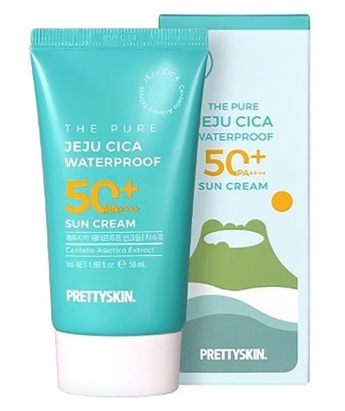 PRETTYSKIN The Pure Jeju Cica Waterproof Sun Cream SPF 50+ Pa