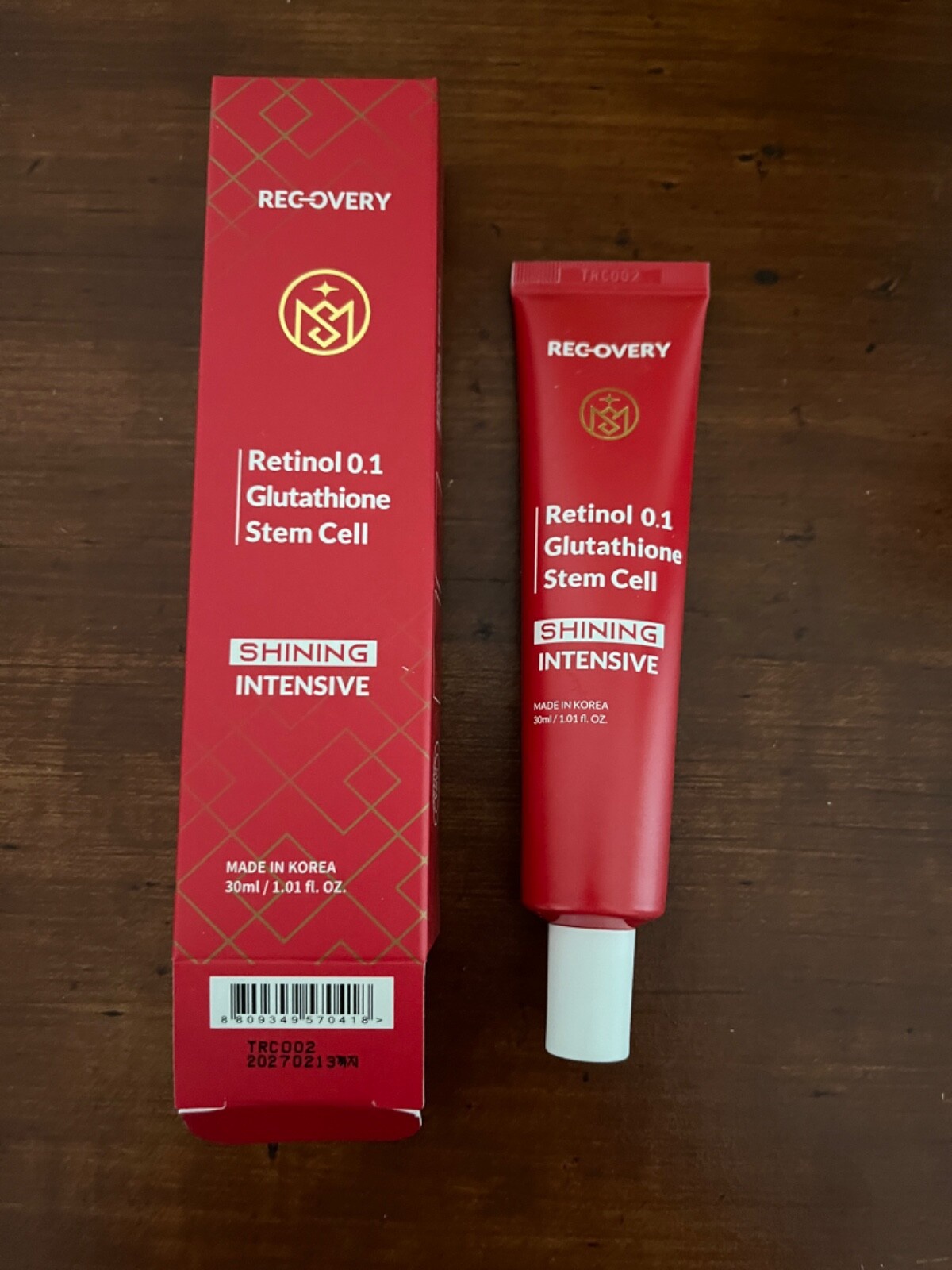 Recovery Shining Intensive Retinol 0.1 Glutathione Stem Cell