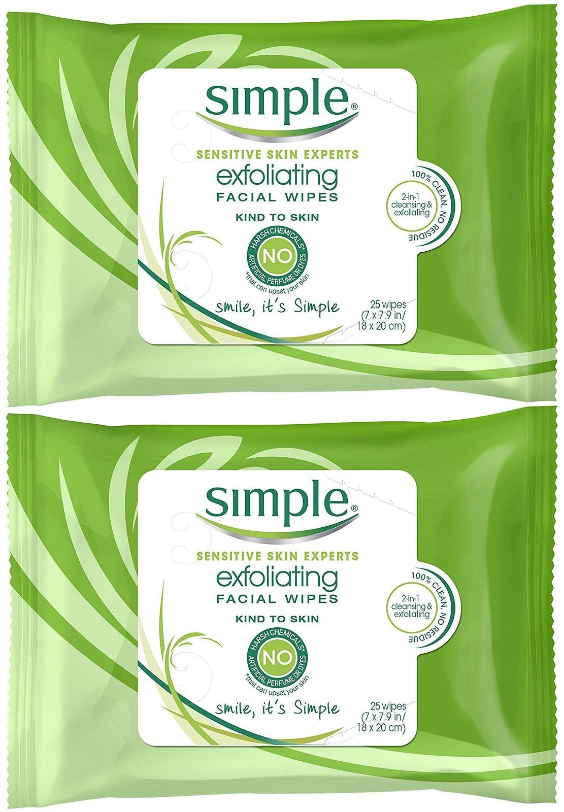 Khăn giấy tẩy trang Simple Exfoliating Facial Wipes