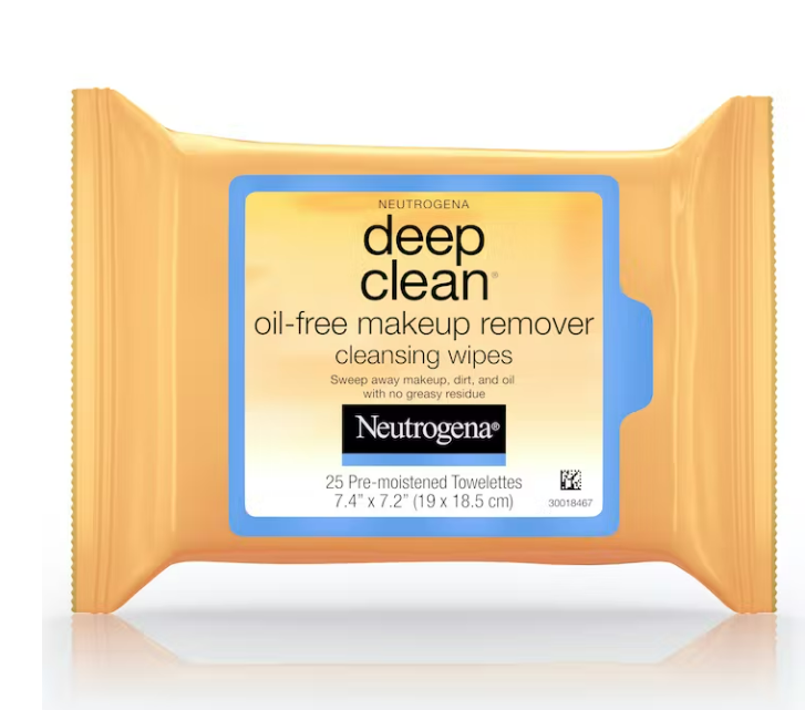 Ingredients list Neutrogena Deep Clean Oil Free Makeup Remover ...