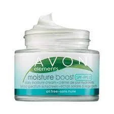 Avon Elements Moisture Boost Daily Moisture Cream Broad Spectrum SPF 15 ...