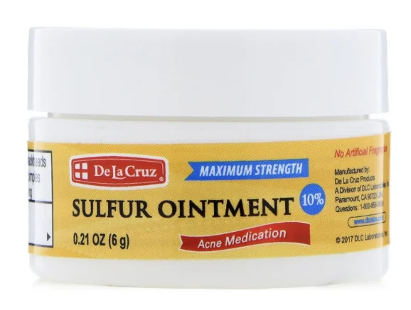 De La Cruz Sulfur Ointment 10% Acne Medication Ointment
