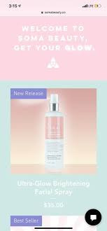 Besoma Ultra Glowing Brightening Facial Spray