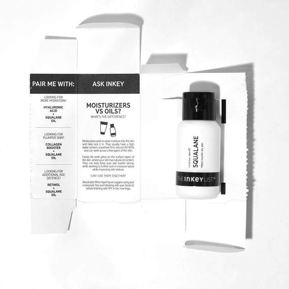 Full ingredients list The Inkey List Squalane