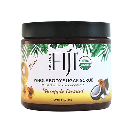 Ingredients Organic Fiji Whole Body Sugar Scrub Pineapple Coconut