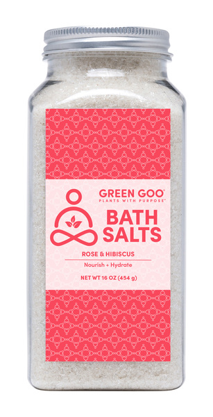 Green Goo Bath Salts Rose & Hibiscus