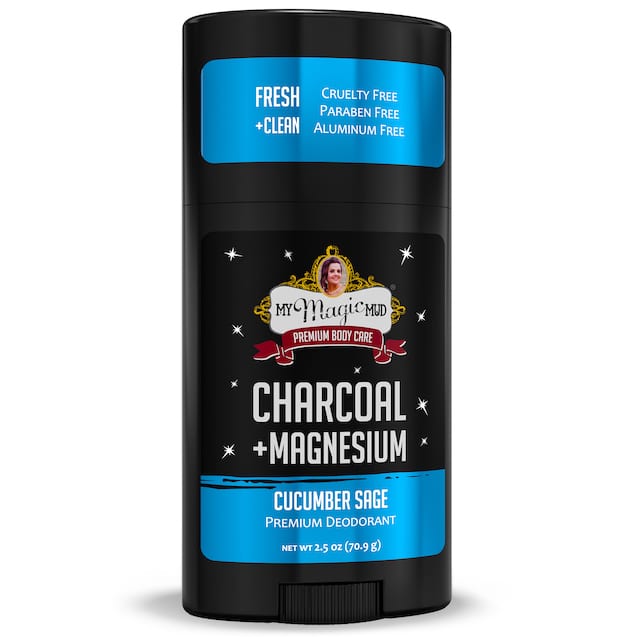 My Magic Mud Charcoal Magnesium Natural Deodorant Cucumber Sage