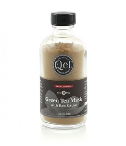 Qet Botanicals Green Tea Mask with Raw Cacao