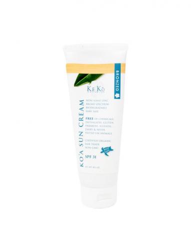 Full ingredients list Ke Ko Organics Ko'a Sunscreen Cream ...