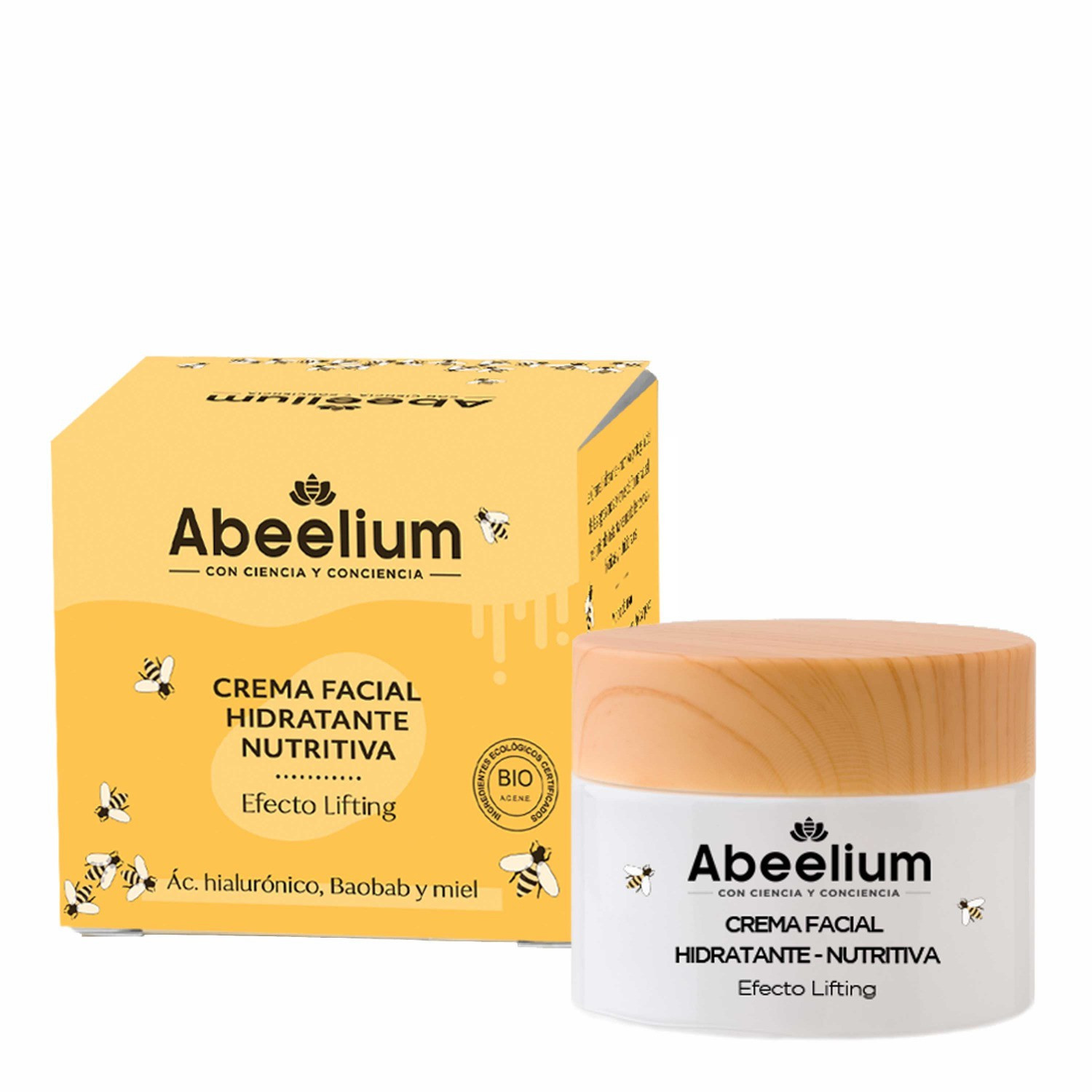 Ingredients list Abeelim Crema facial Hidratante, Nutritiva