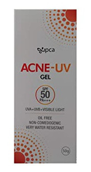 ACNE-UV Ipca Acne Uv Spf 50 Sunscreen Gel Pa+++