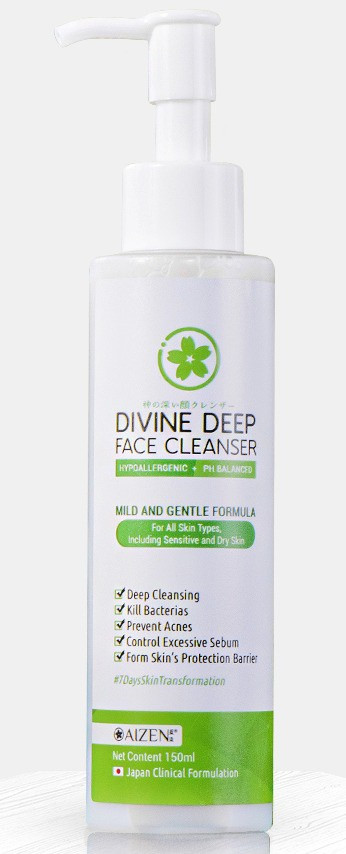 Full ingredients list Aizen Divine Deep Facial Cleanser