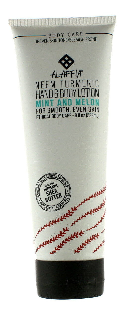 Alaffia Neem Turmeric Hand & Body Lotion Mint And Melon