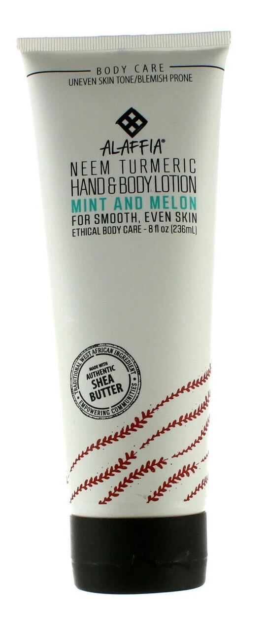 Alaffia Neem Turmeric Hand & Body Lotion Mint And Melon