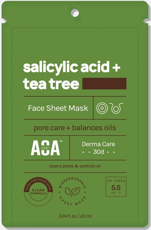 AOA Skin Aoa Salicylic Acid And Tea Tree Sheet Mask