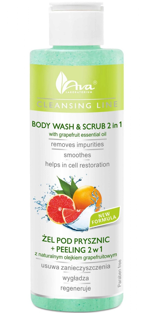 Ava Laboratorium Cleansing Line Body Wash & Scrub 2in1
