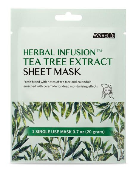 Mặt nạ Avarelle Herbal Infusion Tea Tree Extract Sheet Mask