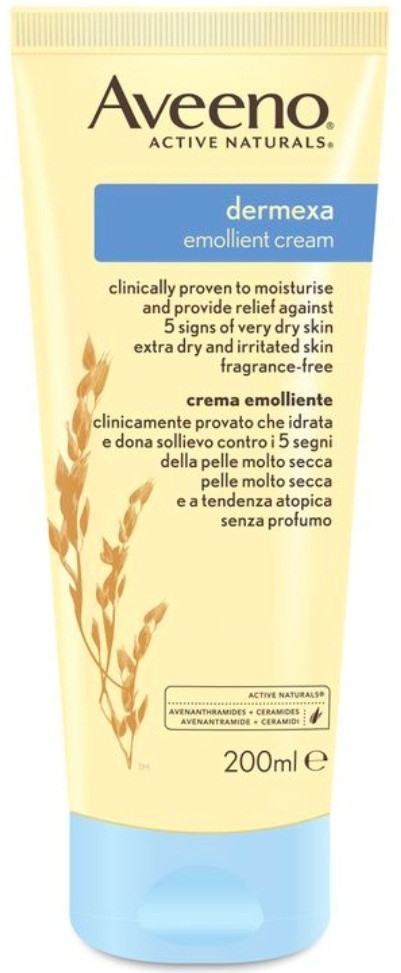 Full ingredients list Aveeno Dermexa Emollient Cream