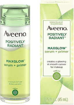 Full ingredients list Aveeno Maxglow Serum + Primer