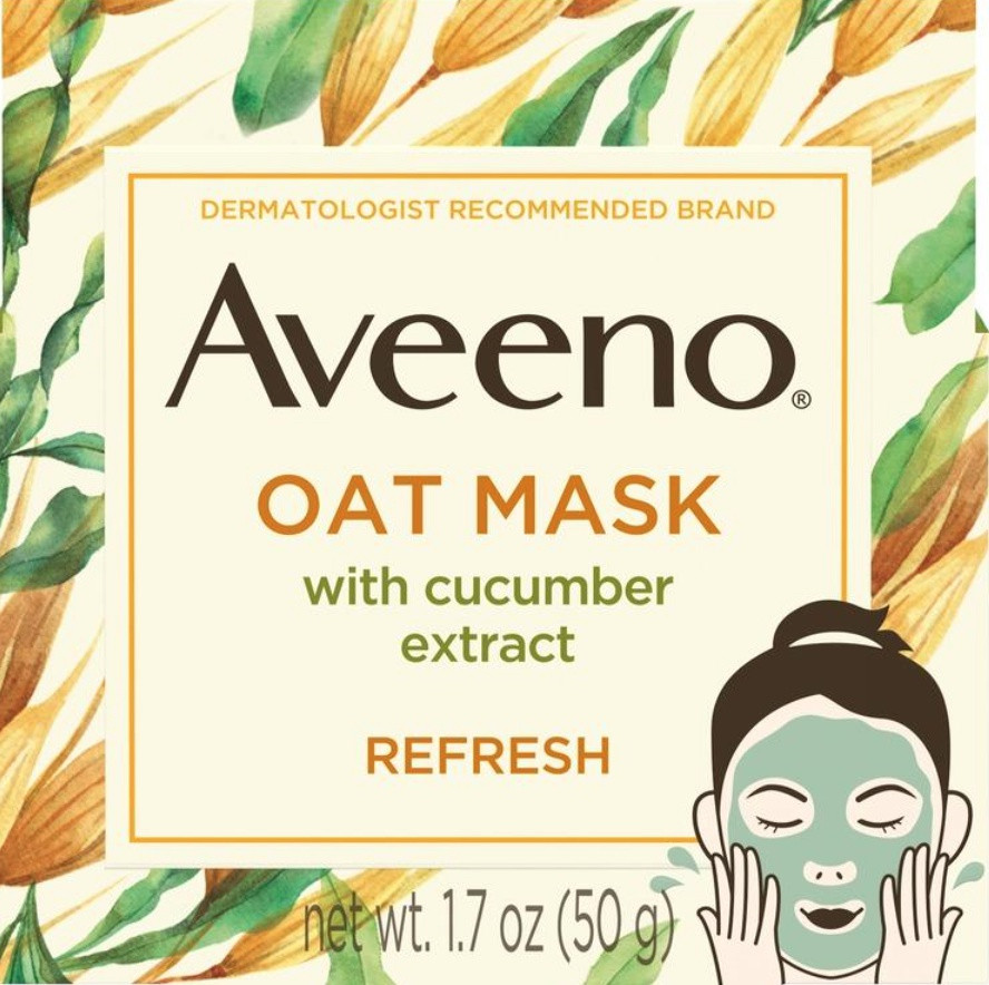 Full ingredients list Aveeno Oat Mask With Cucumber Extract