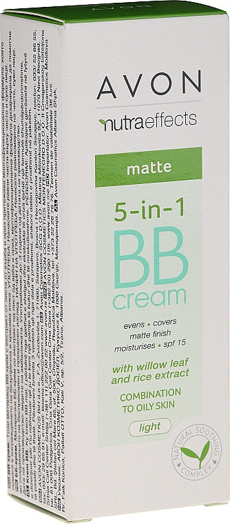 Avon nutraeffects Matte BB Cream With Willow Leaf And Rice Extract ...