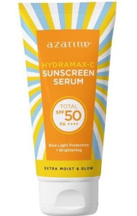 Full ingredients list Azarine Hydramax-c Sunscreen Serum SPF50 ...