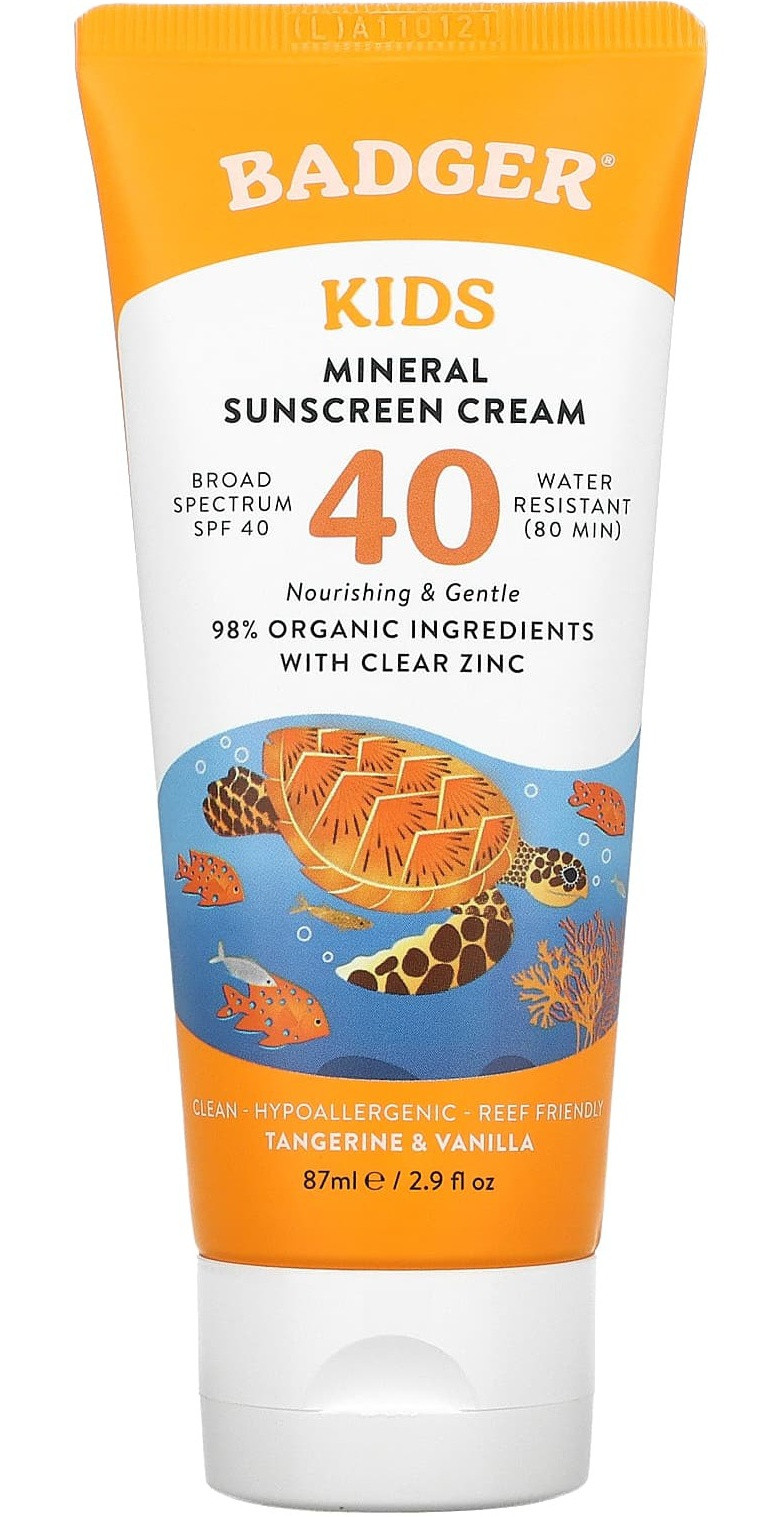 Thành phần Kem Badger Kids Mineral Sunscreen Cream - SPF 40