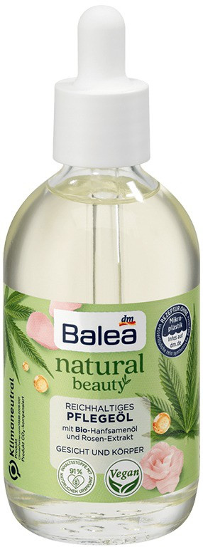 Ingredients list Balea Natural Beauty Rich Care Face And Body ...