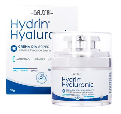 Full ingredients list Bassa Hydrin Hyaluronic Crema Día