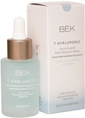 Full ingredients list BEK Cosmetics Bek 7 Hyaluronic
