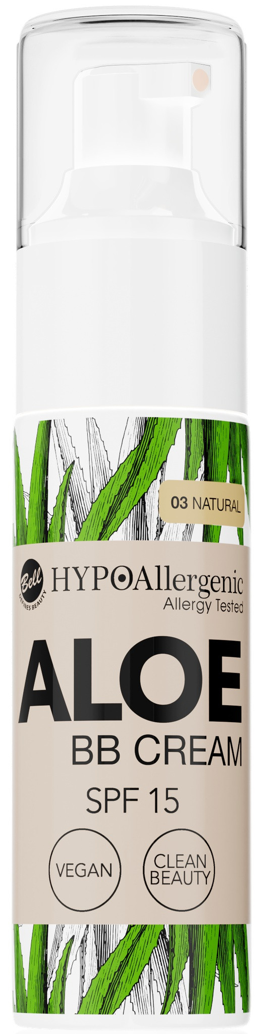 Thành phần Kem BB Bell HYPOAllergenic Aloe BB Cream SPF 15