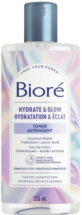 Thành phần Nước hoa hồng Bioré Hydrate & Glow Toner