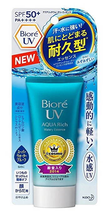 Bioré Uv Aqua Rich Watery Essence Spf 50+/Pa++++ (2017 formula)