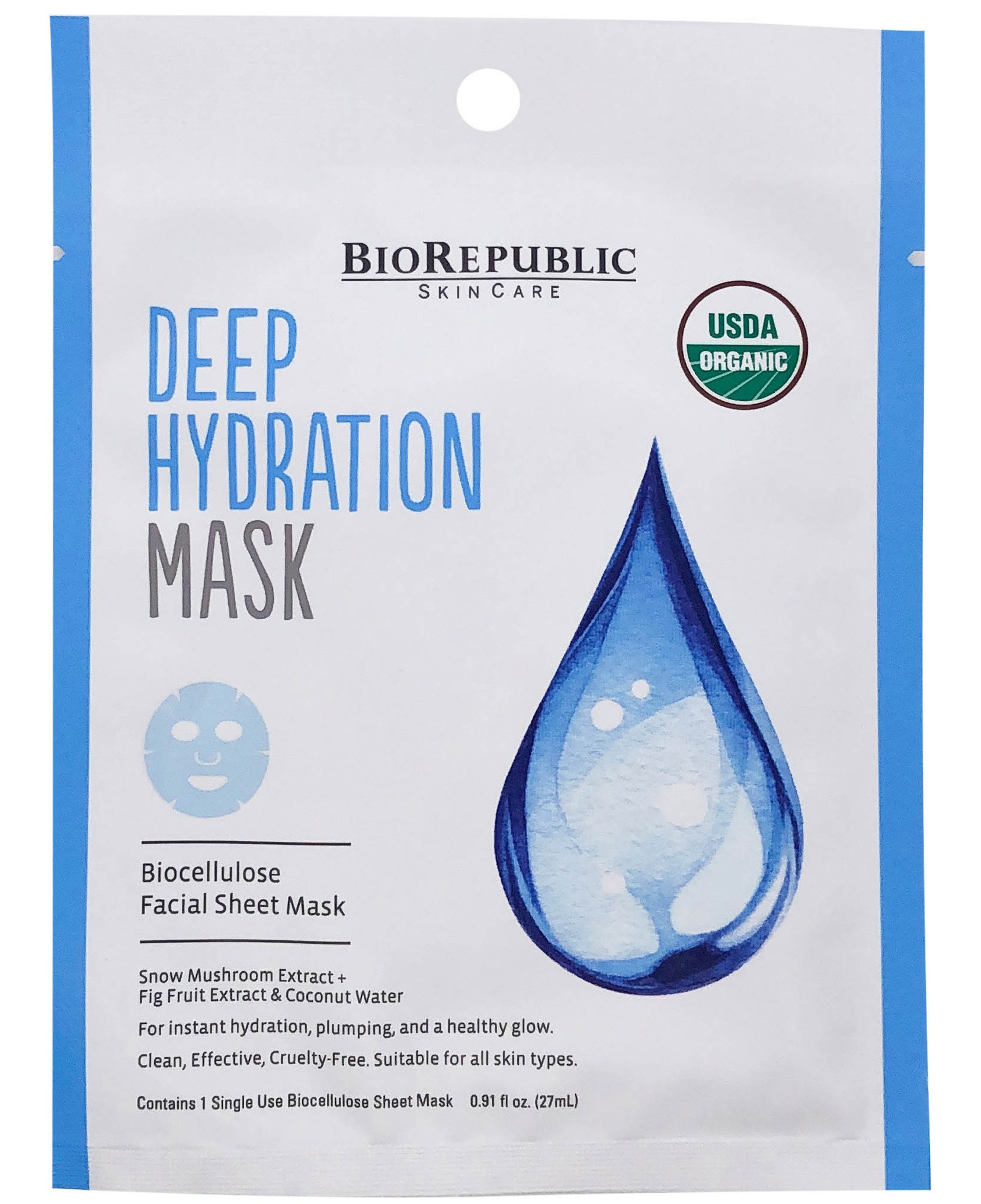 Mặt nạ BioRepublic Deep Hydration Mask Biocellulose Facial Sheet Mask
