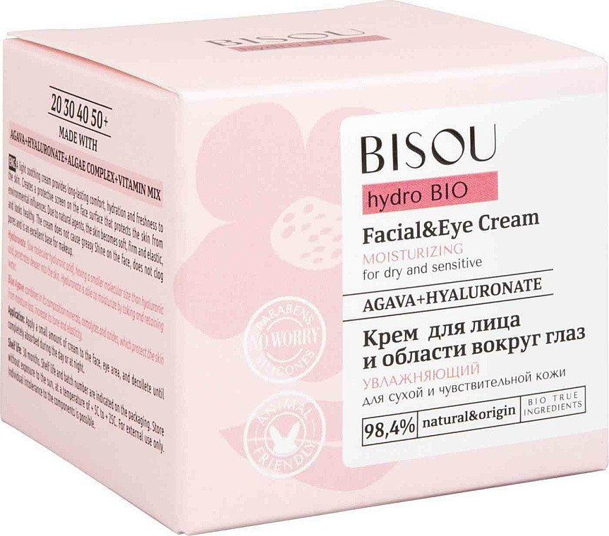 Thành phần Kem Bisou Hydro Bio Face And Eye Cream đầy đủ