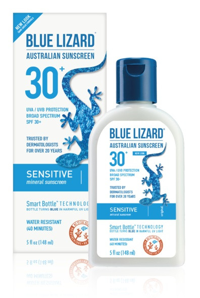 Full ingredients list Blue Lizard Sensitive Sunscreen Lotion
