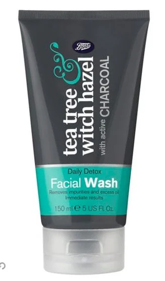 Boots Tea Tree & Witch Hazel Charcoal Facial Wash