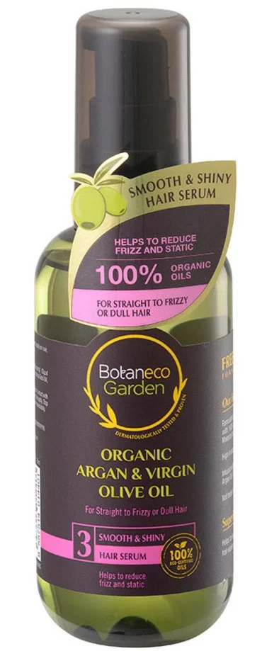 Botaneco Garden Organic Argan & Virgin Olive Oil - Smooth & Shiny Hair ...