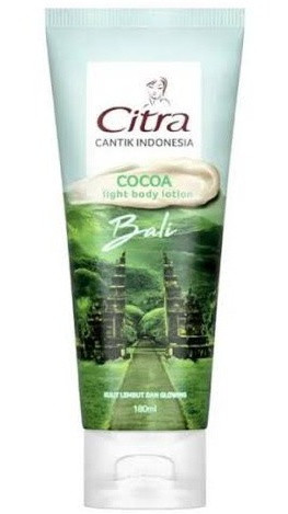Full ingredients list Citra Cocoa Light Body Lotion