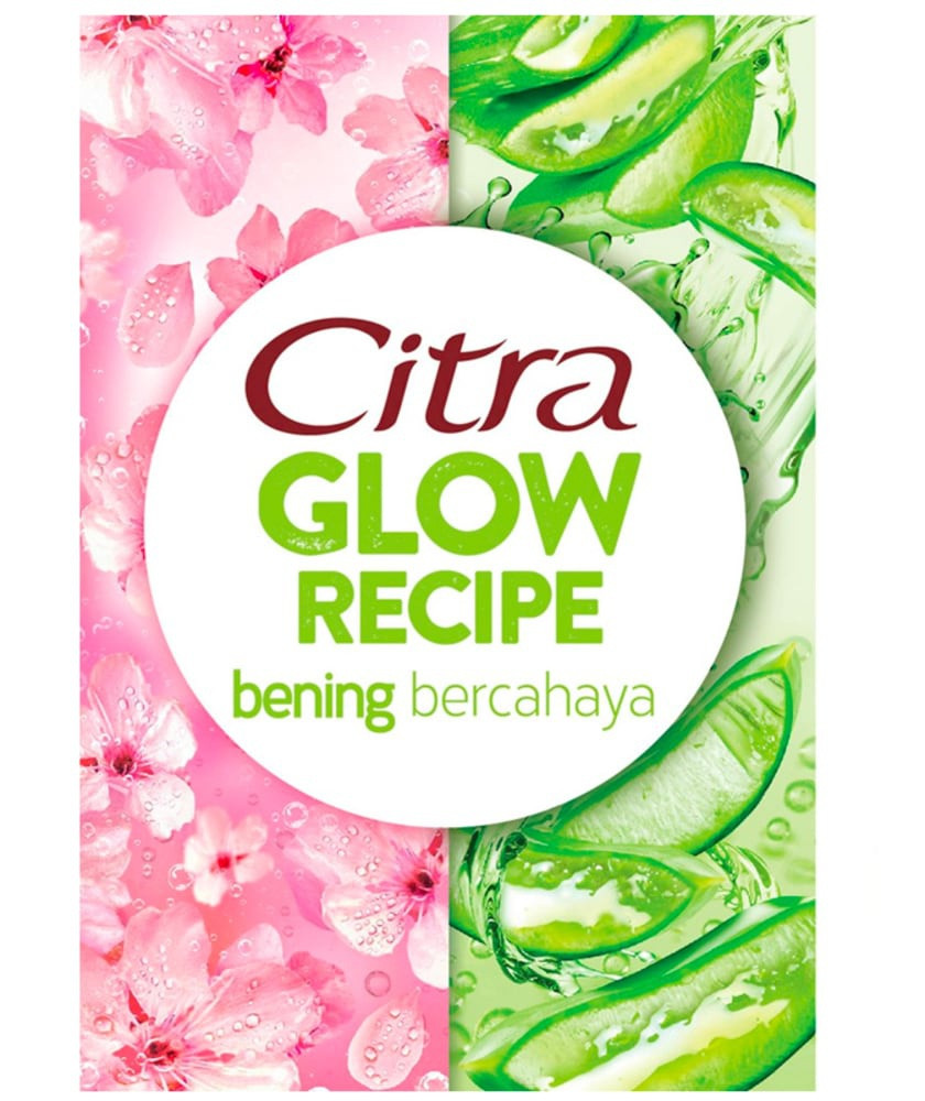 Citra Glow Recipe Juicy Sheet Mask Sakura + Aloe Vera