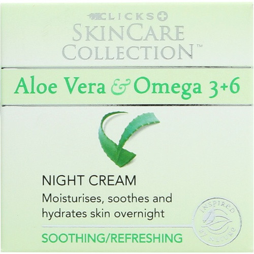 Clicks skincare collection Aloe And Omega 3 & 6 Night Cream