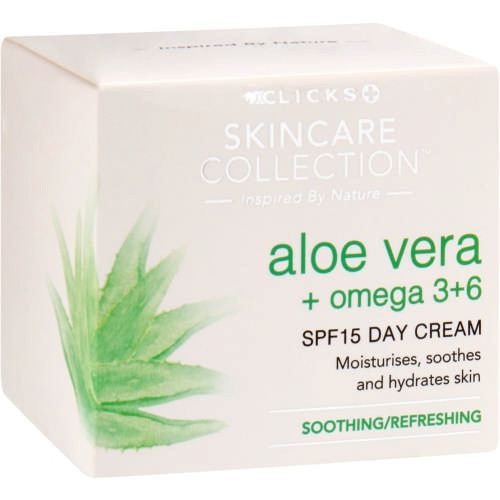 Clicks skincare collection Aloe Vera & Omega 3+6 Day Cream