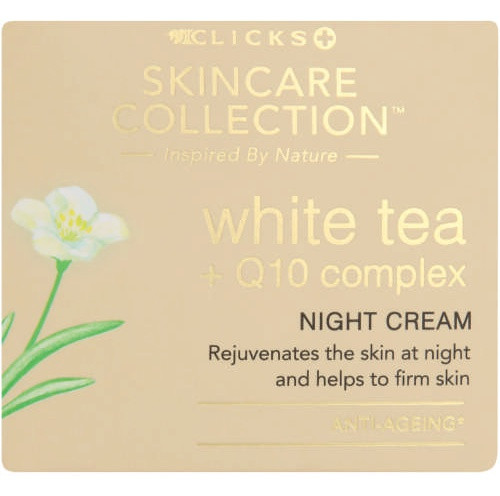 Clicks skincare collection White Tea +q10 Complex Night Cream