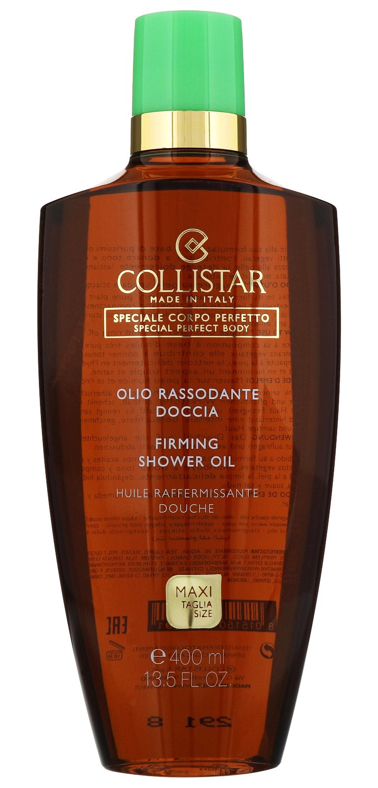Full ingredients list Collistar Firming Shower Oil