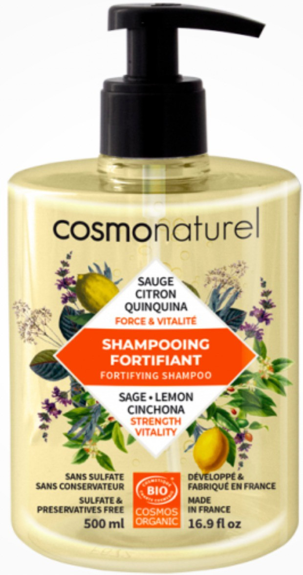 Full ingredients list Cosmo naturel Shampooing Fortifiant Bio