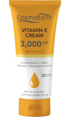 Full ingredients list Cosmoderm Vitamin E Cream 3000 I.U. With ...