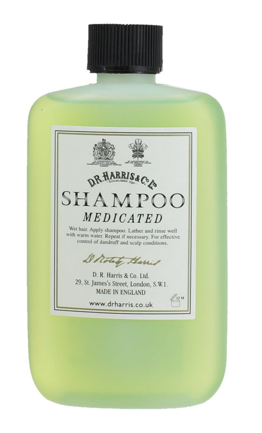 Thành phần Dầu gội DR HARRIS Medicated Shampoo đầy đủ