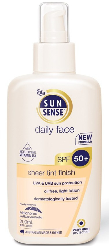 Full ingredients list Ego Sunsense Daily Face SPF50+